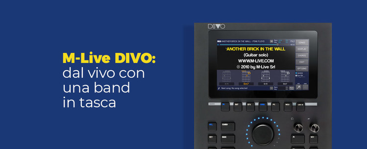 M-Live DIVO: Dal vivo con una band in tasca - News Play! Music Store
